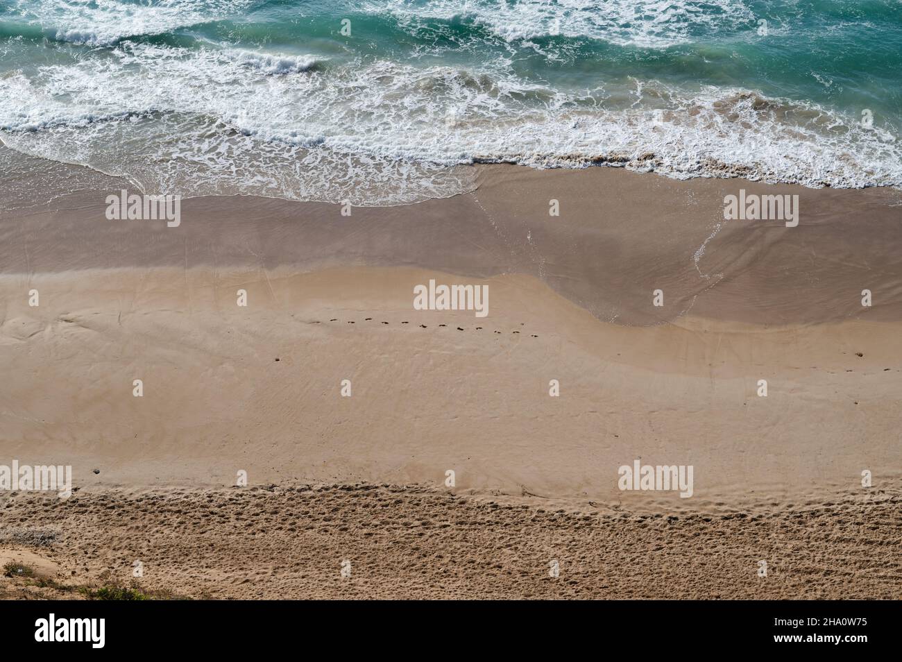 Argaman beach in Netanya in Israel view from the hill Stock Photo - Alamy