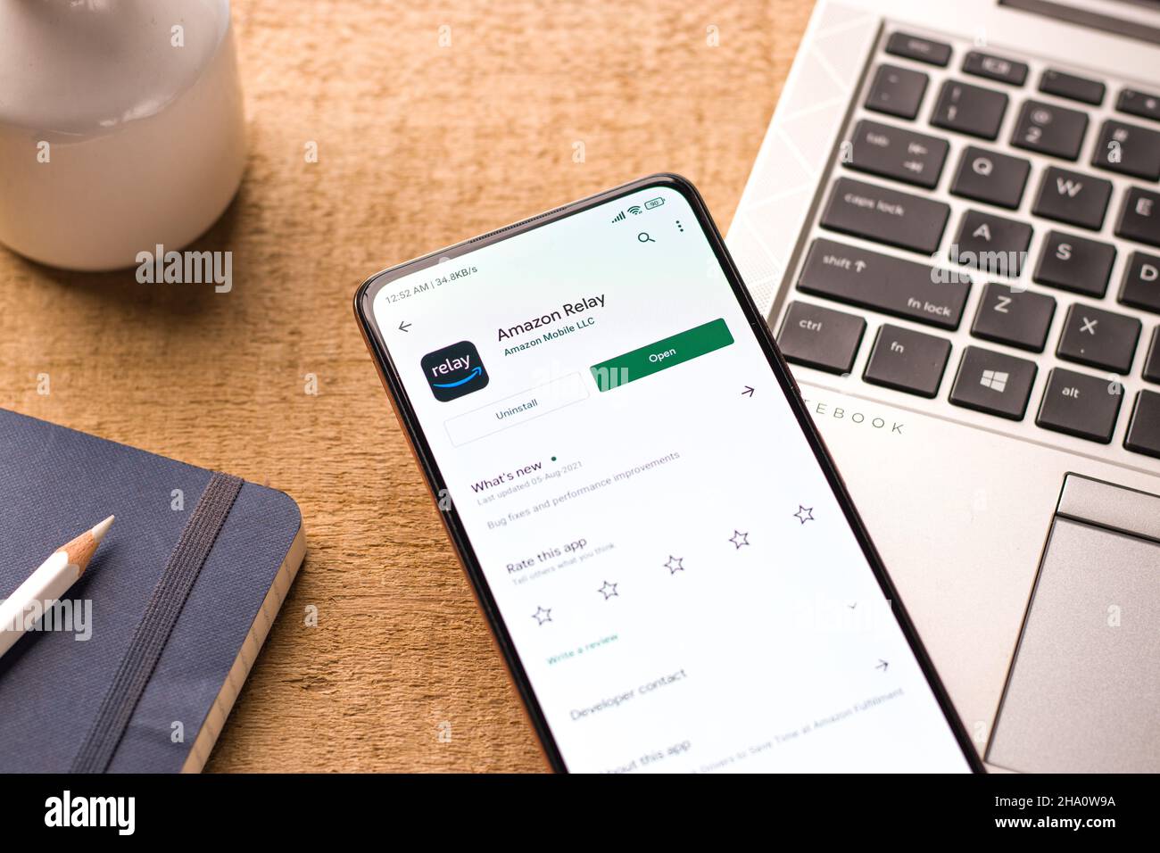 West Bangal, India - December 05, 2021 : Amazon Relay logo on phone ...