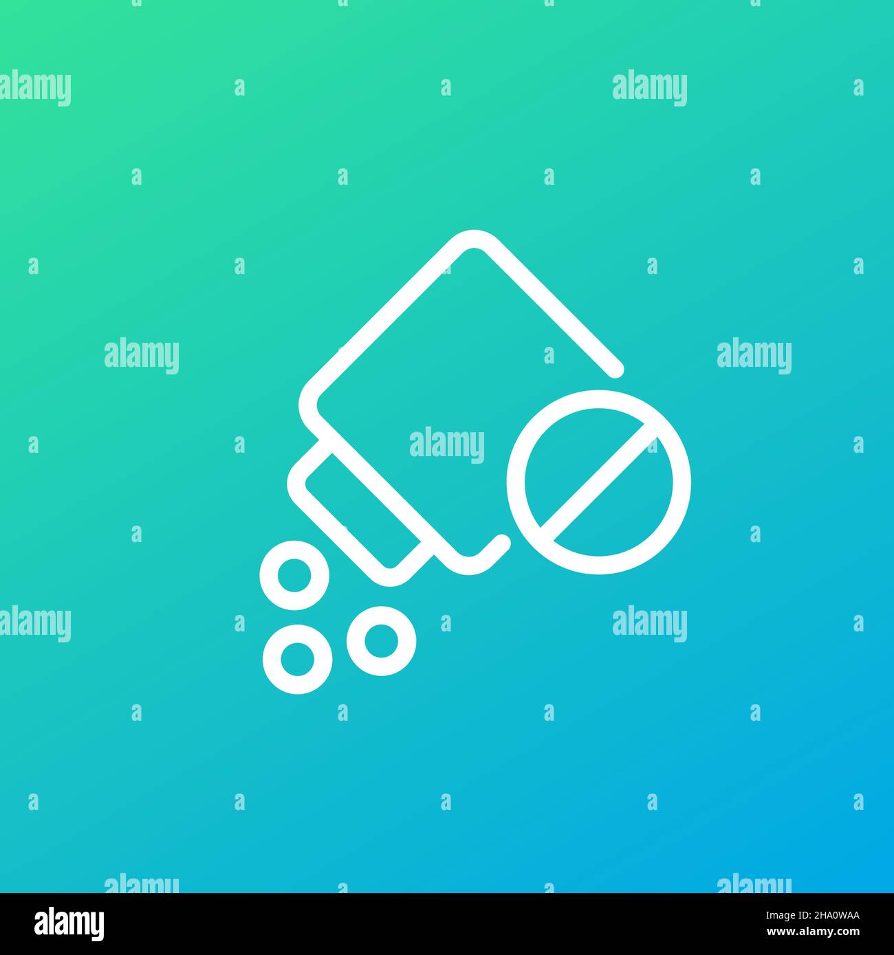Chemical free, no additives vector line icon Stock Vector Image & Art ...