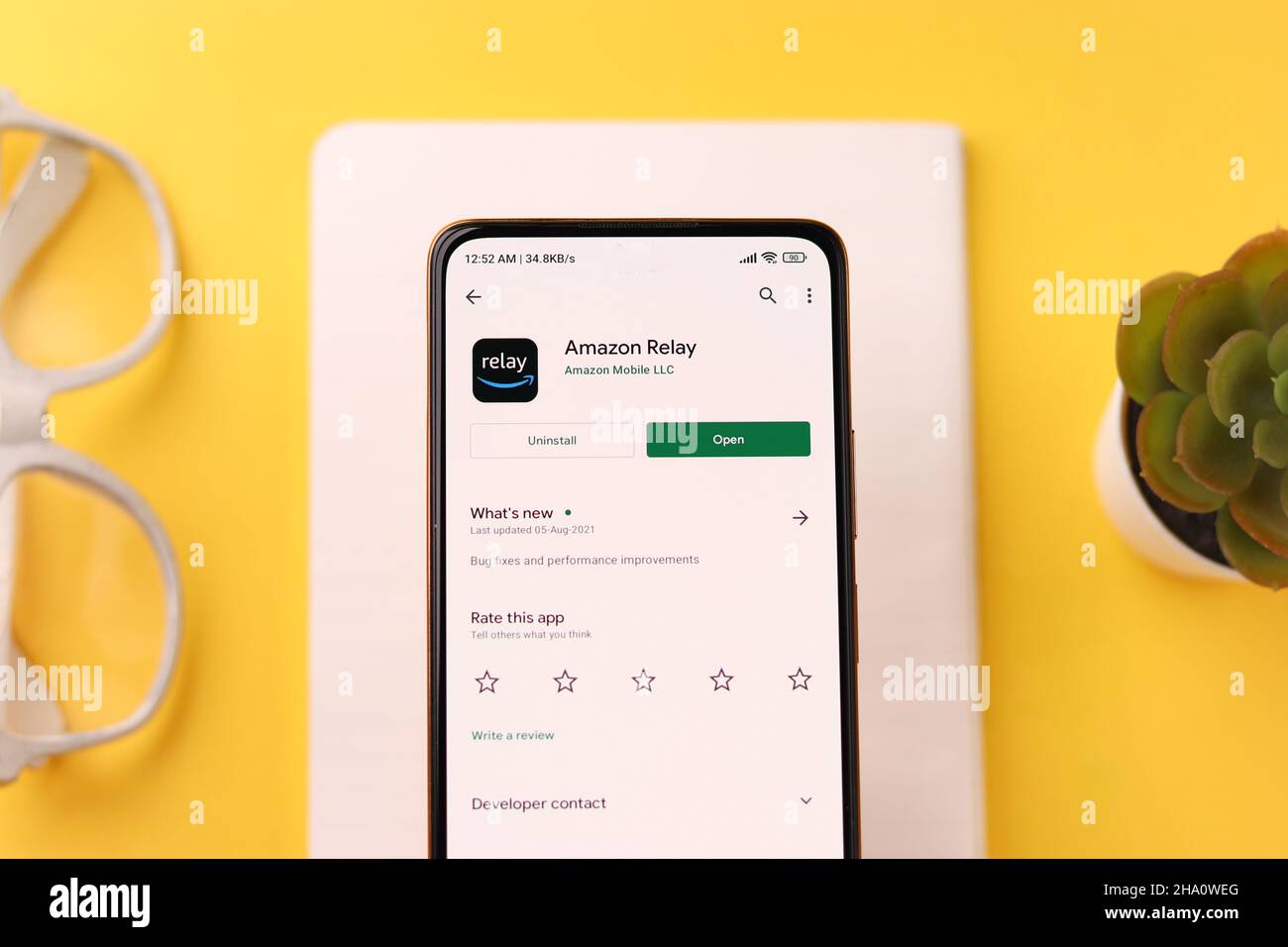 West Bangal, India - December 05, 2021 : Amazon Relay logo on phone ...