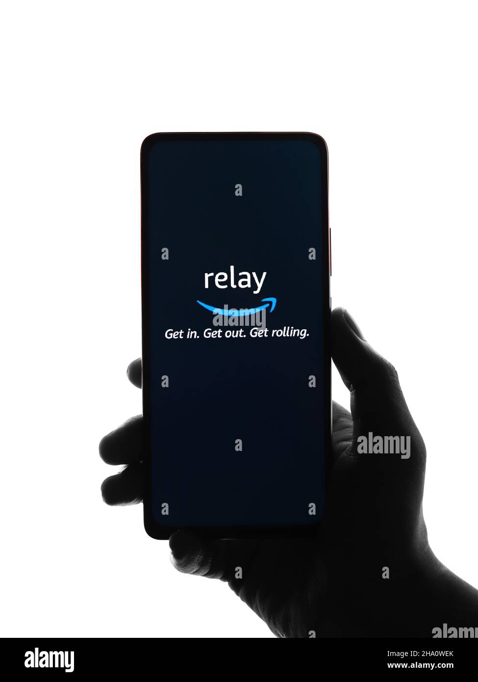 West Bangal, India - December 05, 2021 : Amazon Relay logo on phone ...
