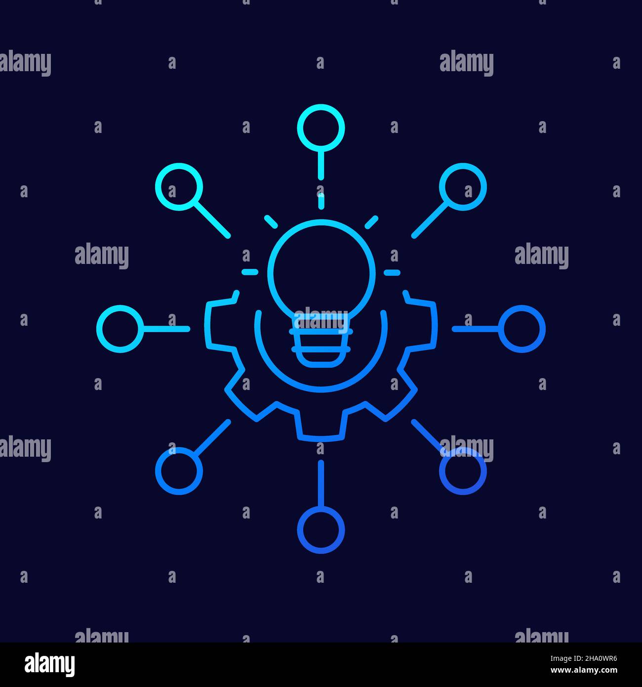 Multichannel marketing line vector icon Stock Vector Image & Art - Alamy