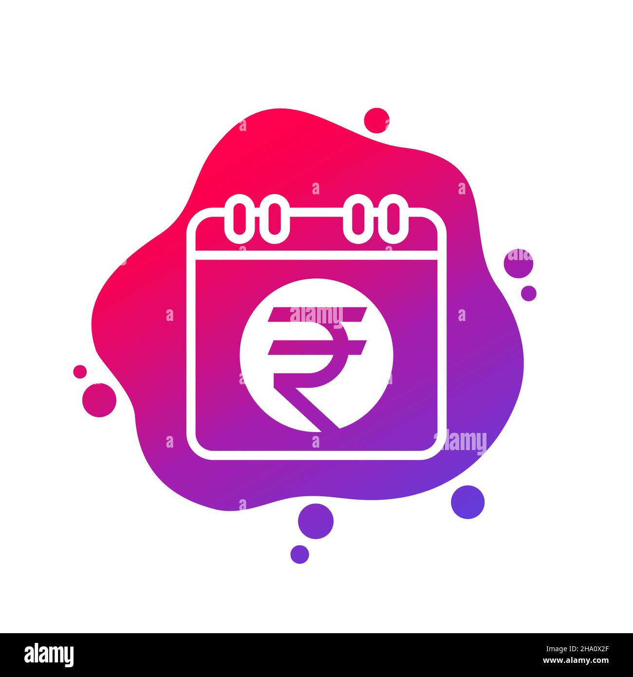 payment schedule icon with indian rupee Stock Vector Image & Art - Alamy