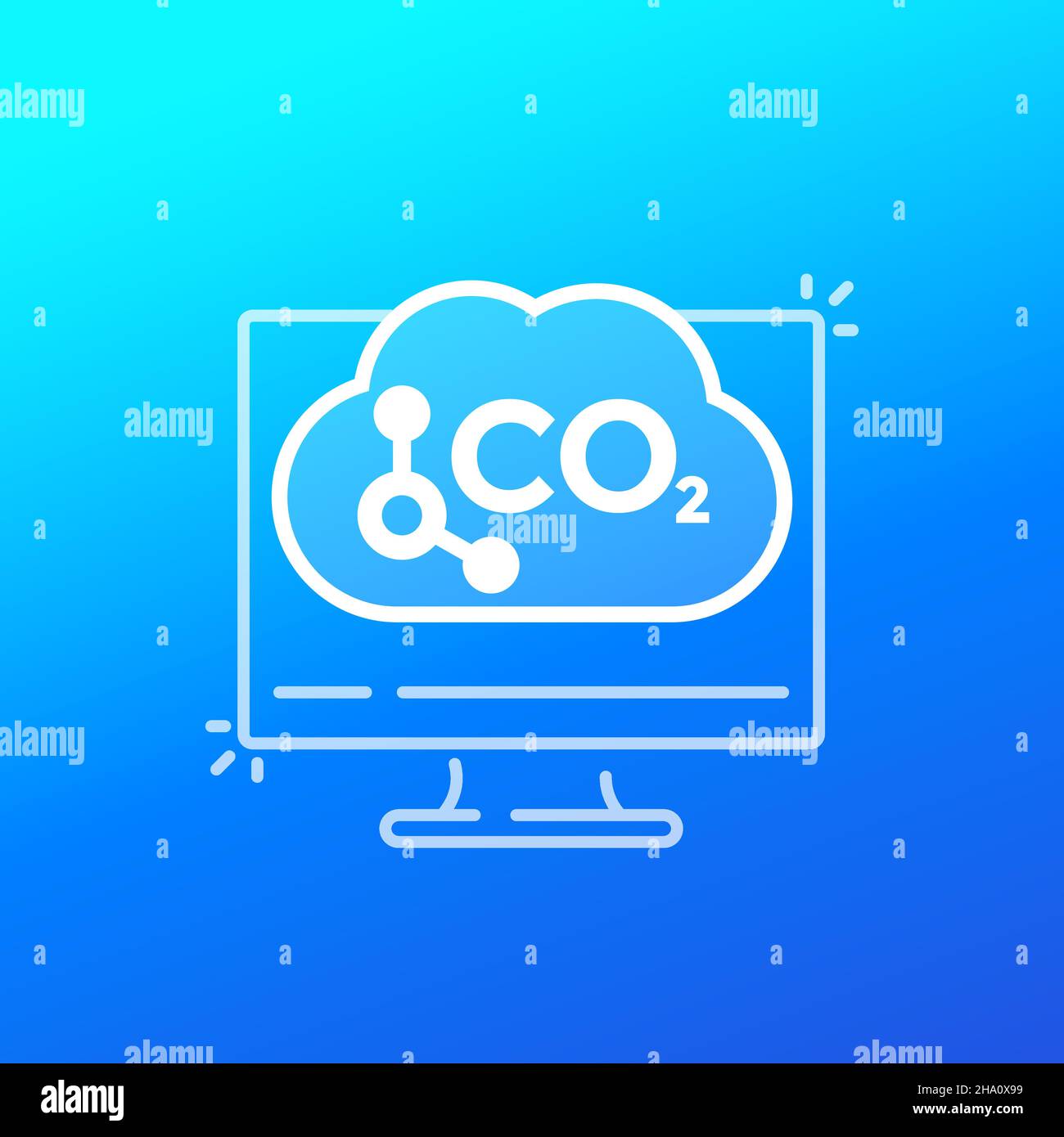carbon emission research vector icon Stock Vector Image & Art - Alamy