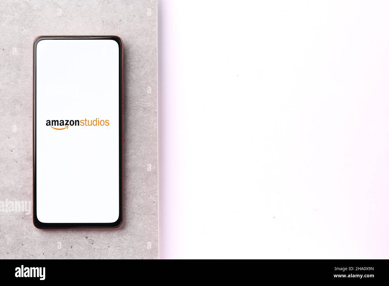West Bangal, India - December 05, 2021 : Amazon Studios logo on phone ...