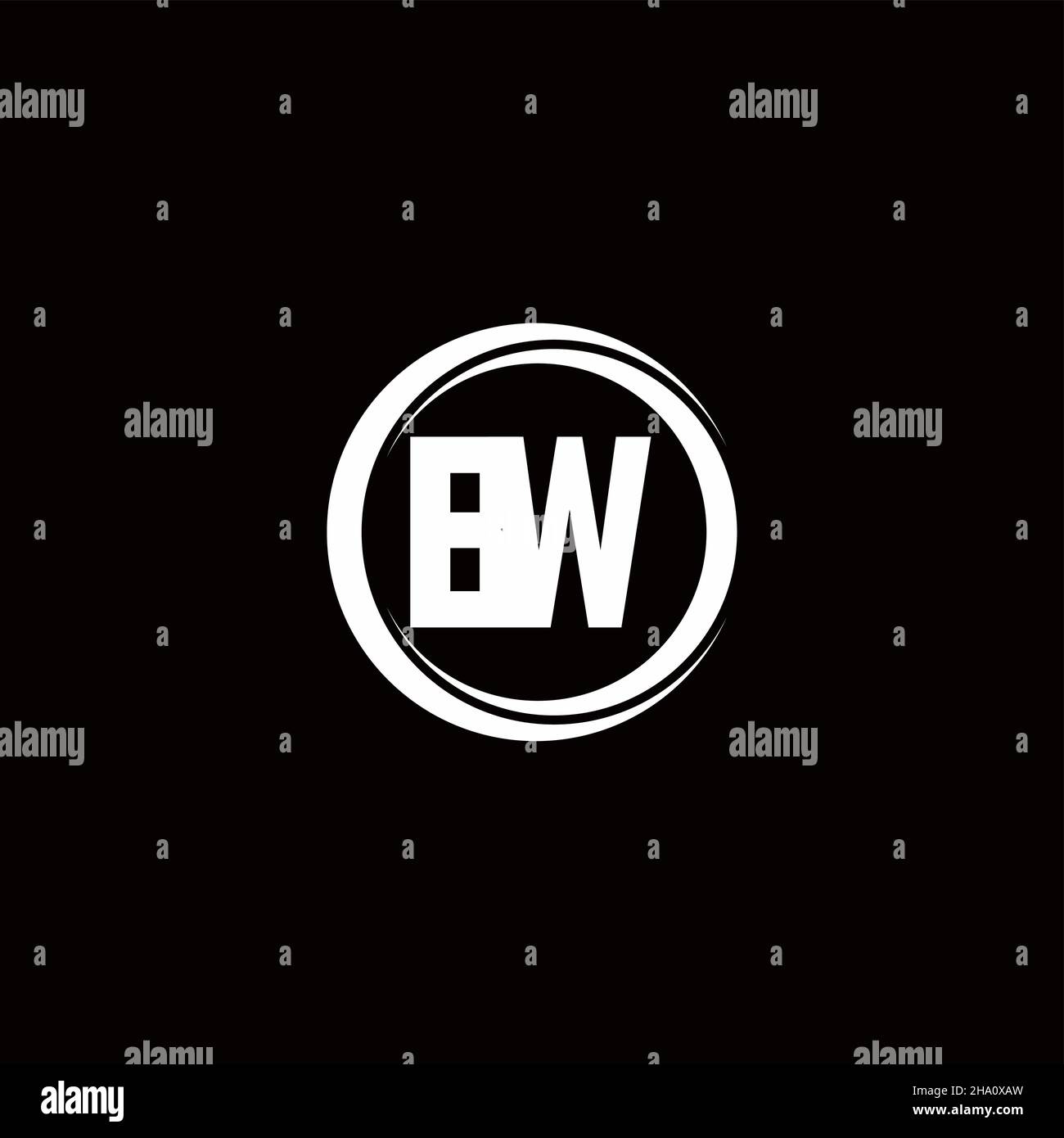 Bw letter logo hi-res stock photography and images - Alamy