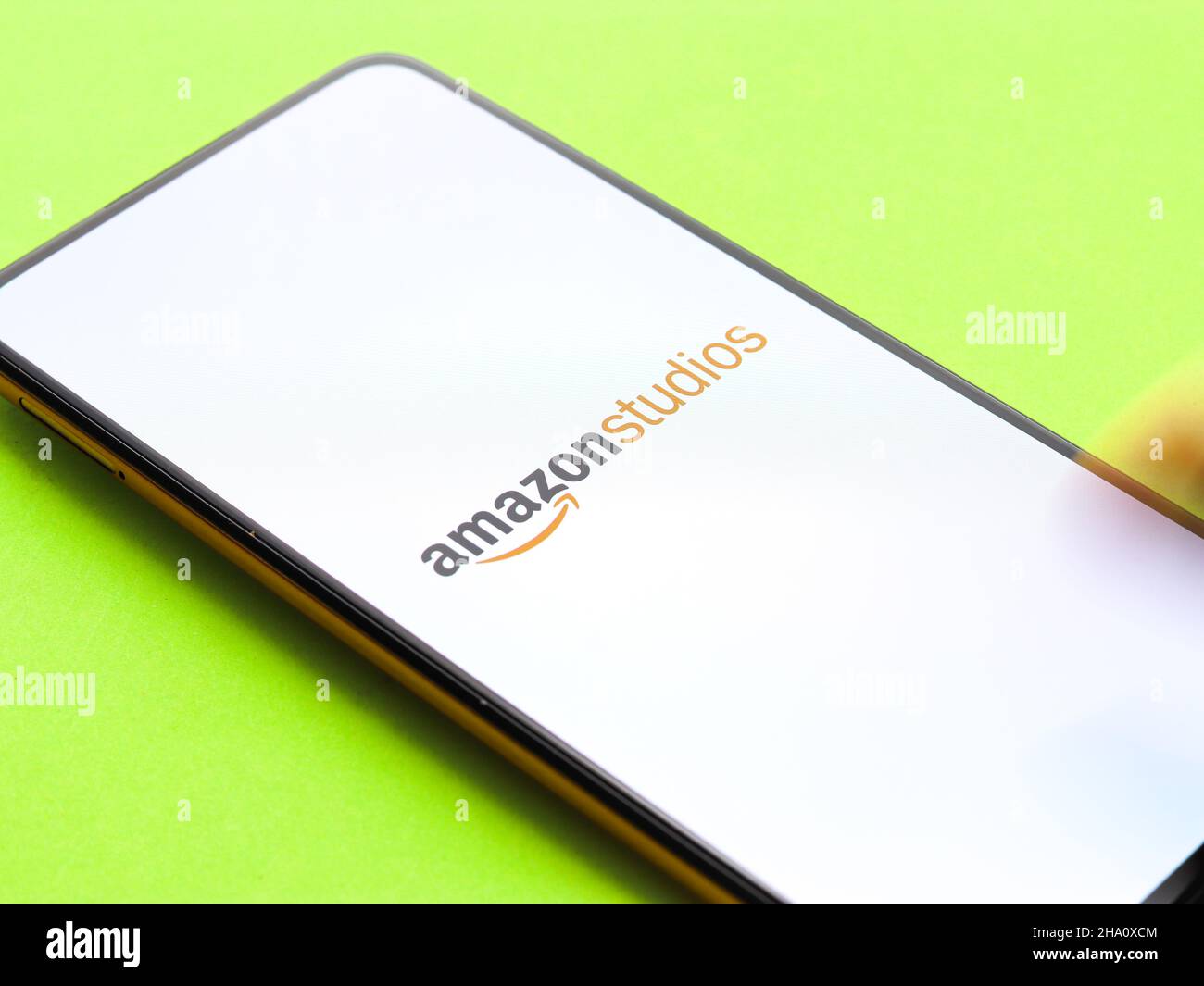West Bangal, India - December 05, 2021 : Amazon Studios logo on phone ...