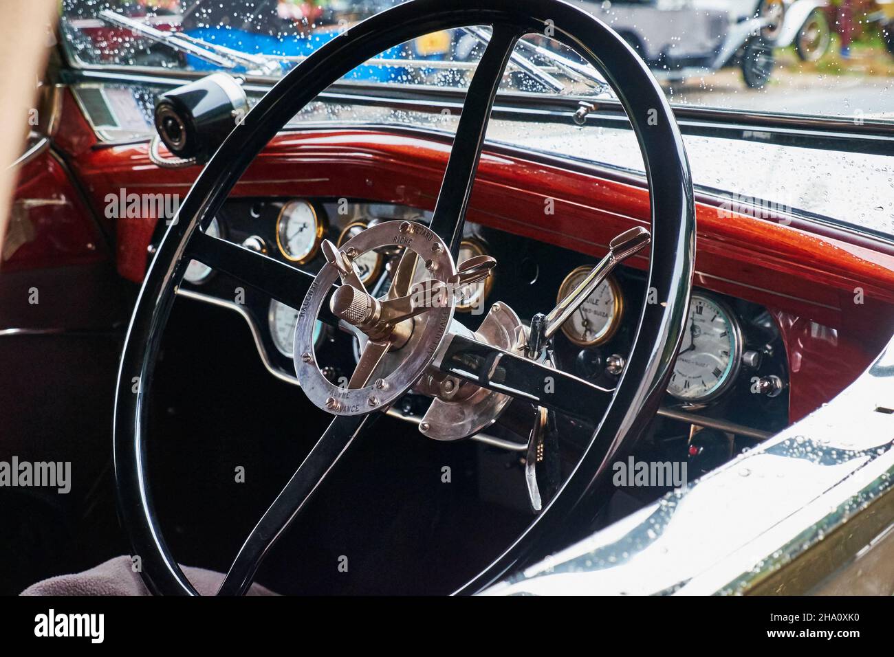 Hispano-Suiza classic luxury car cockpit Stock Photo - Alamy