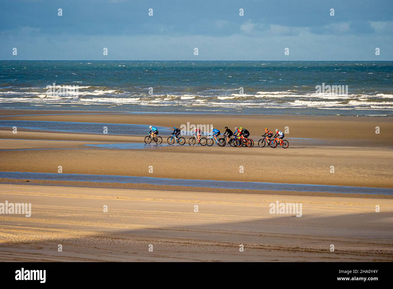 Bike racing at the beach Stock Photo - Alamy