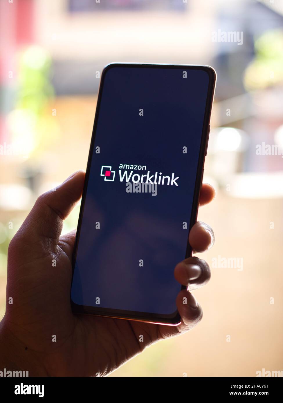 West Bangal, India - December 05, 2021 : Amazon WorkLink logo on phone ...