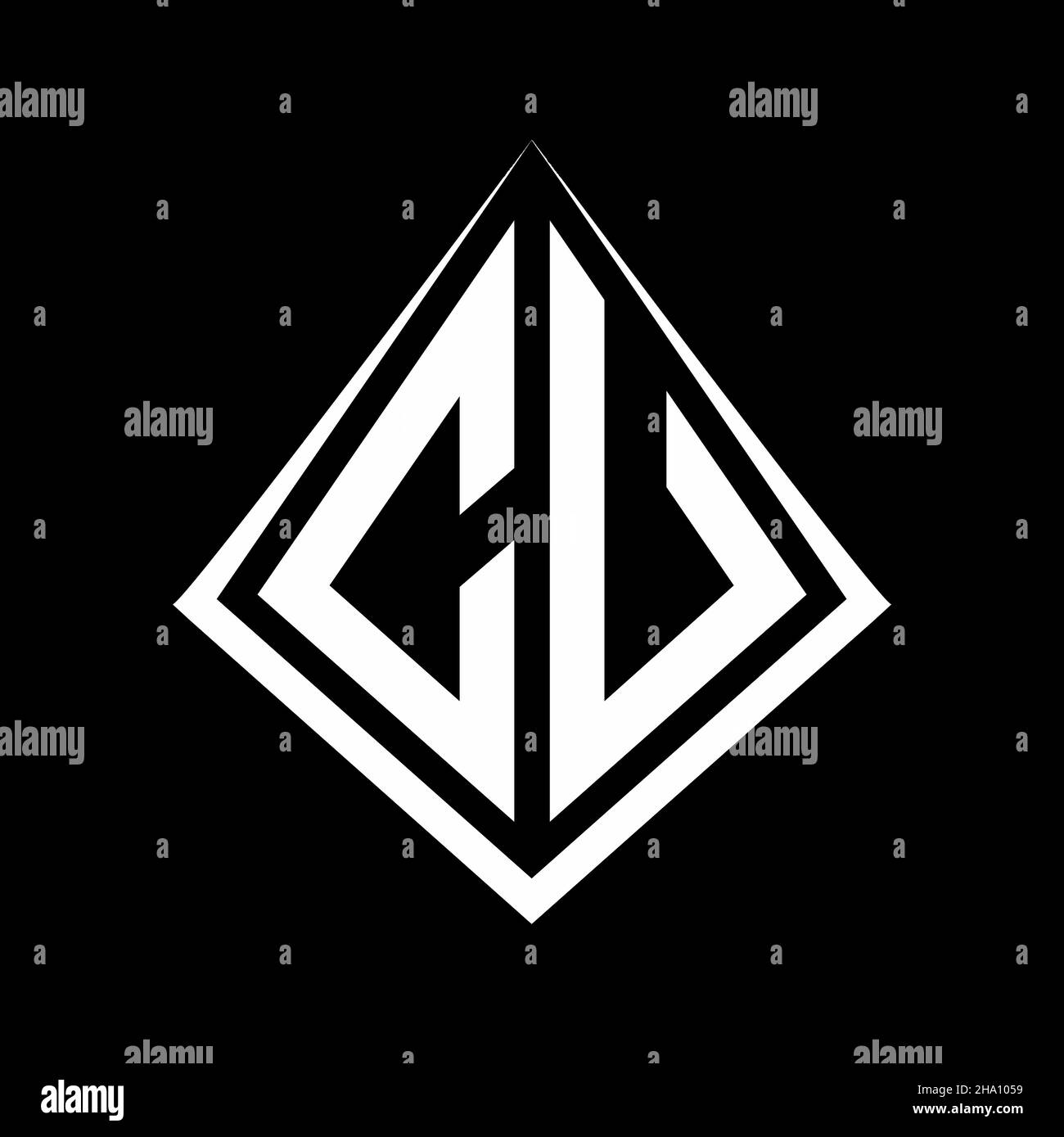 Cu initials logo hi-res stock photography and images - Alamy