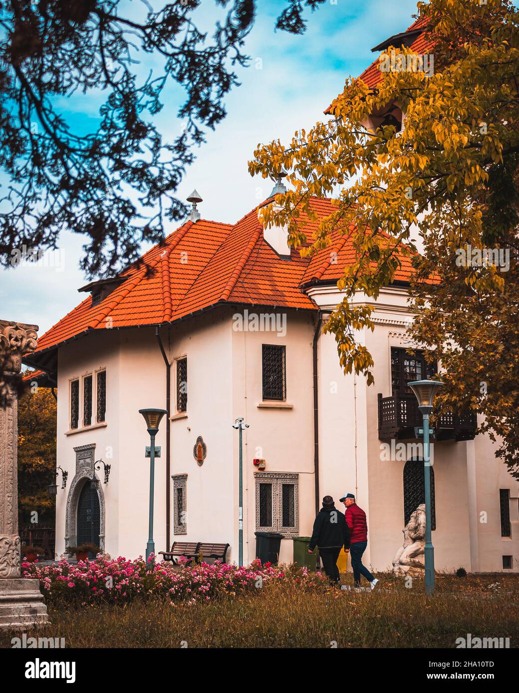 Building exterior architecture construction street walking hi-res stock ...
