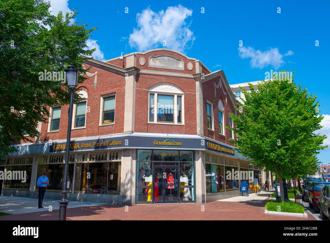 Historic commercial buildings at 1259 Hancock Street in Quincy ...