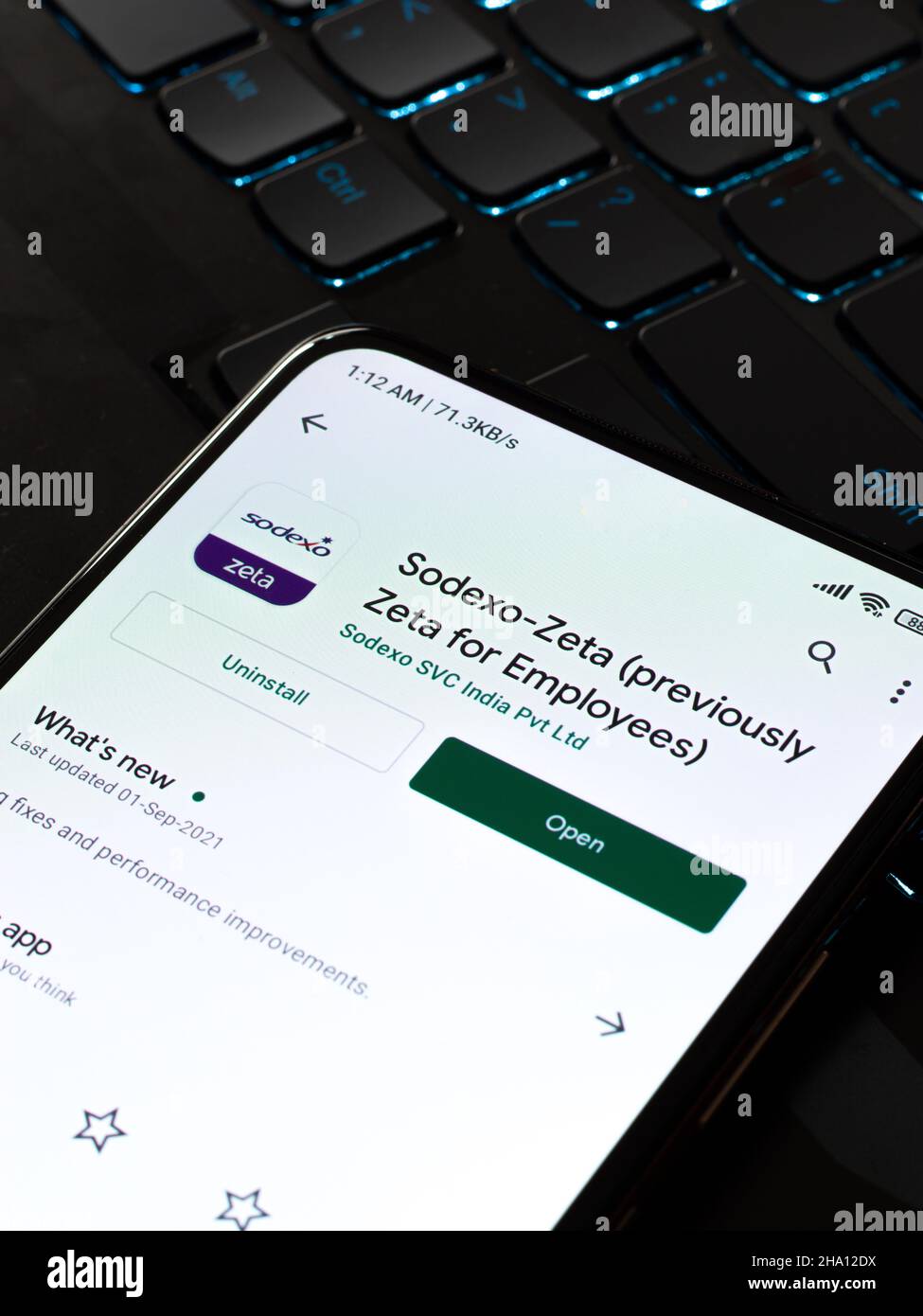 West Bangal, India - December 05, 2021 : Sodexo logo on phone screen ...