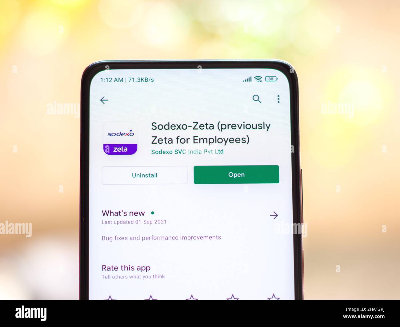West Bangal, India - December 05, 2021 : Sodexo logo on phone screen ...