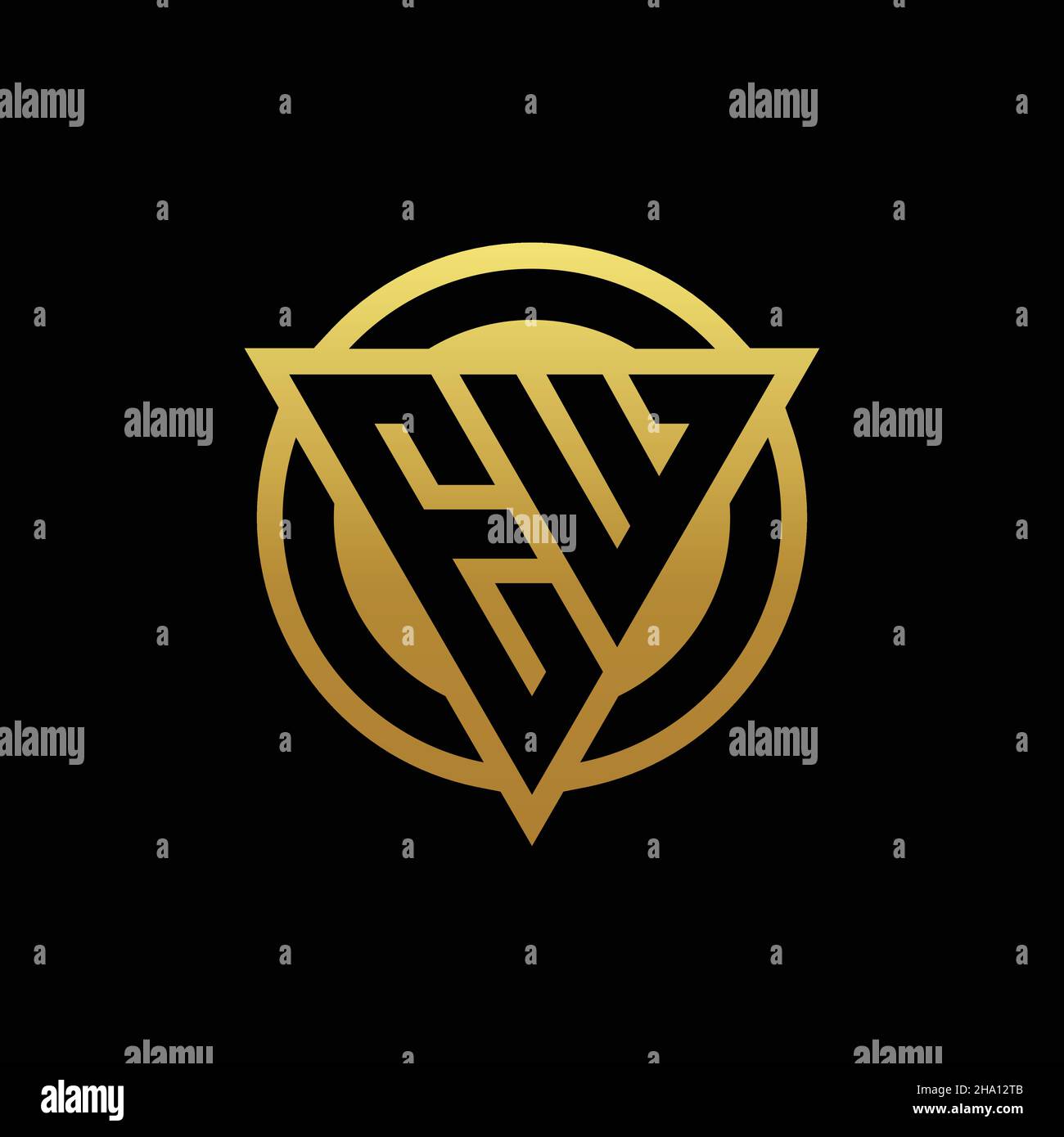 EW logo monogram with triangle shape and circle rounded style isolated ...