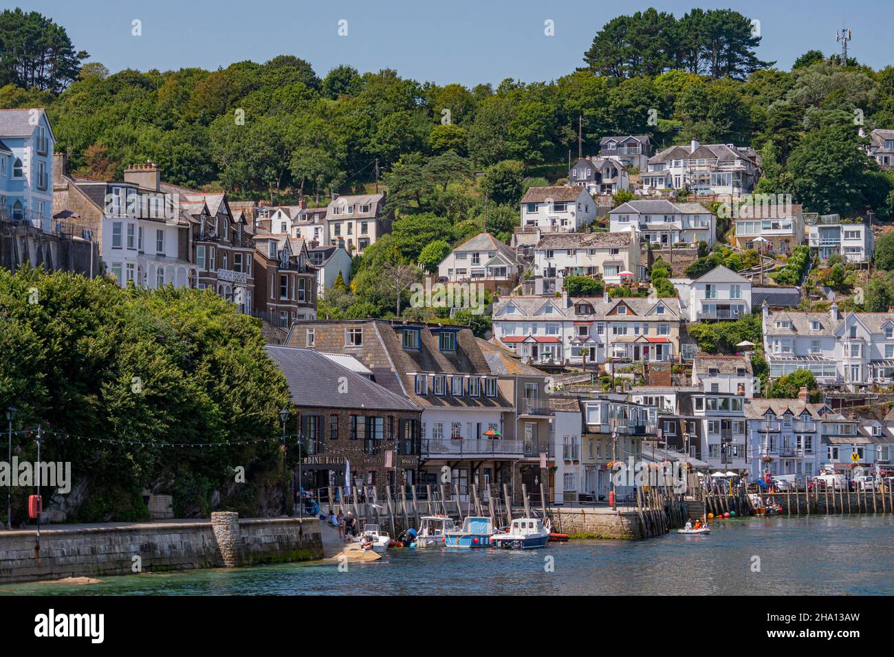 East Looe River and the hillside dwellings of West Looe - Looe ...