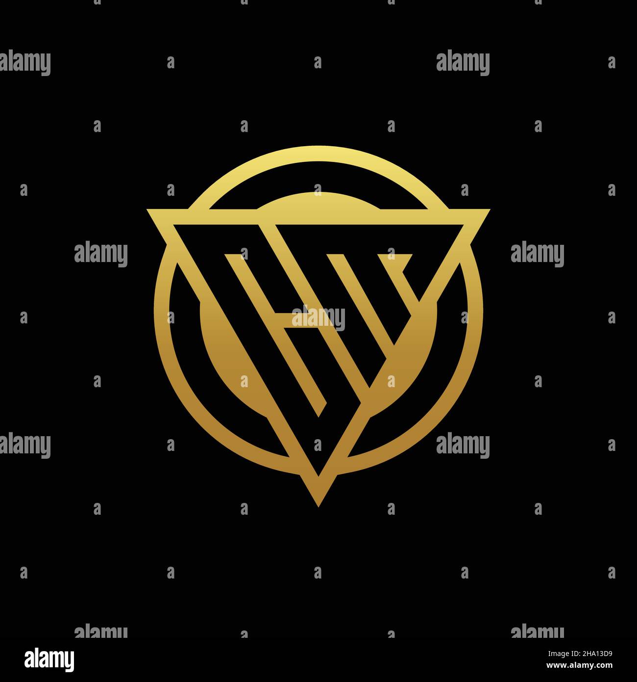 CM logo monogram with triangle shape and circle rounded style isolated ...