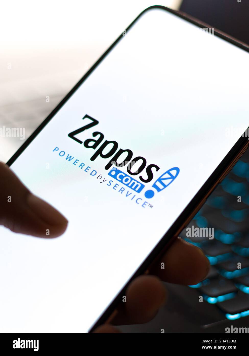 West Bangal, India - December 05, 2021 : Zappos logo on phone screen ...