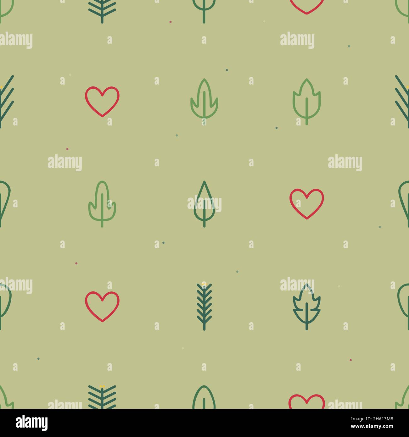 Outline leaf and heart - vector background Stock Vector Image & Art - Alamy