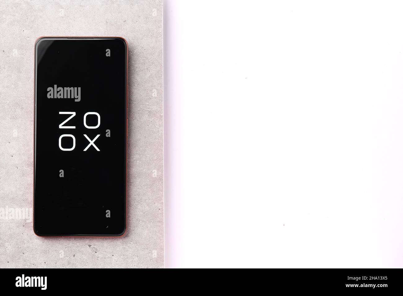 West Bangal, India - December 05, 2021 : Zoox logo on phone screen ...