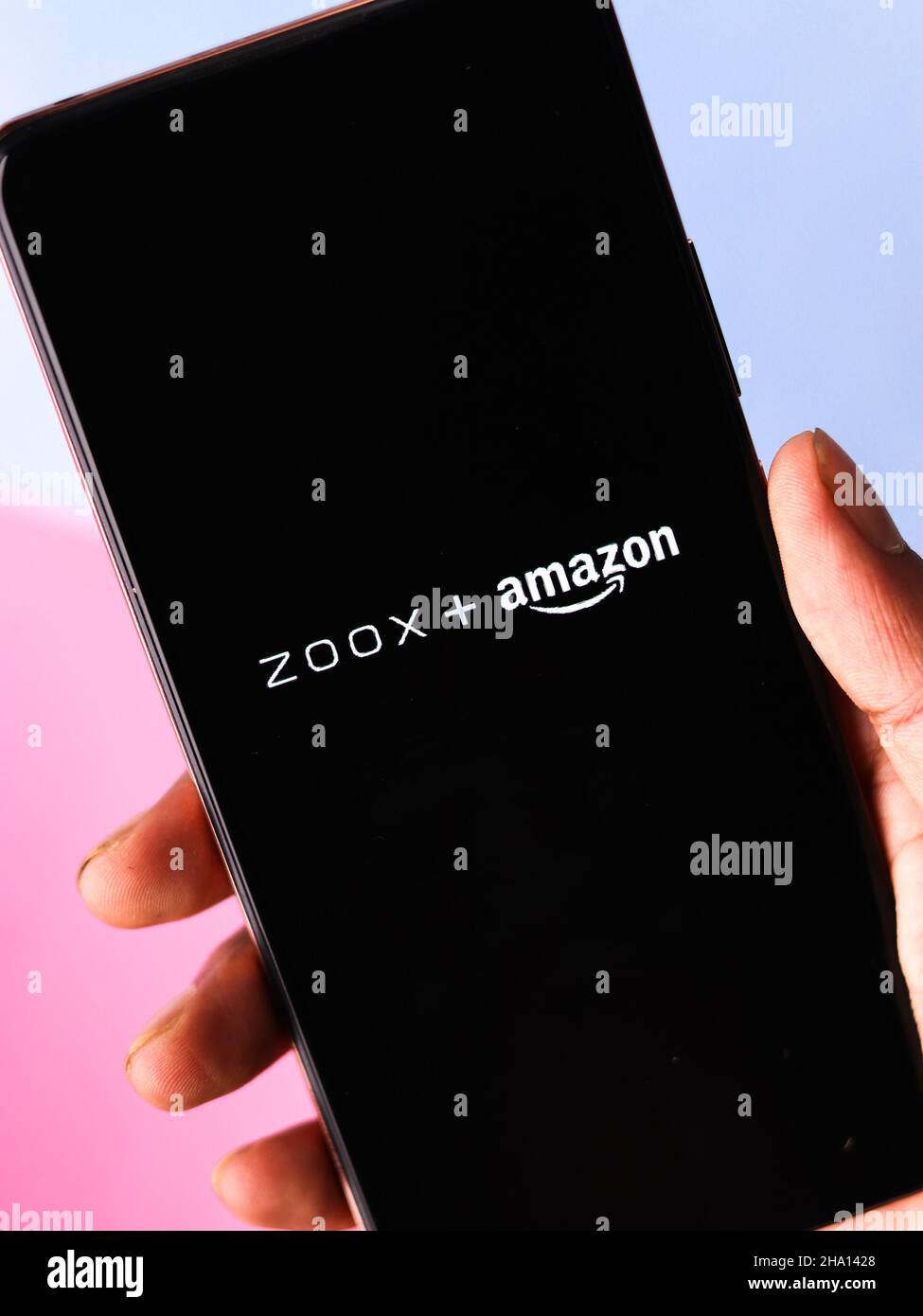 West Bangal, India - December 05, 2021 : Zoox logo on phone screen ...