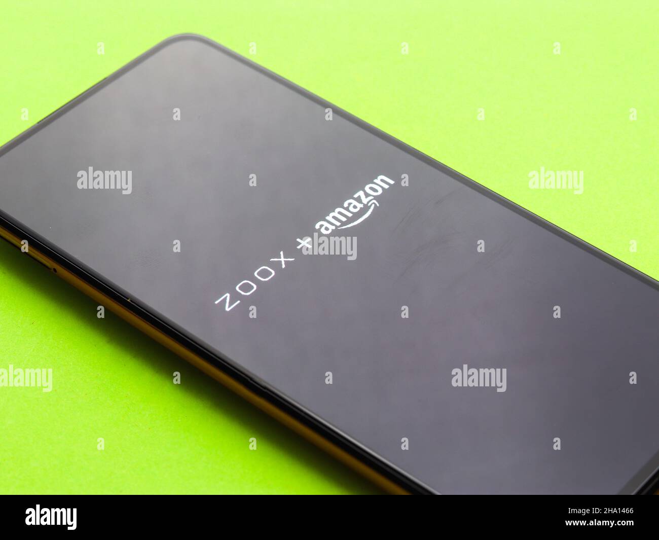 West Bangal, India - December 05, 2021 : Zoox logo on phone screen ...