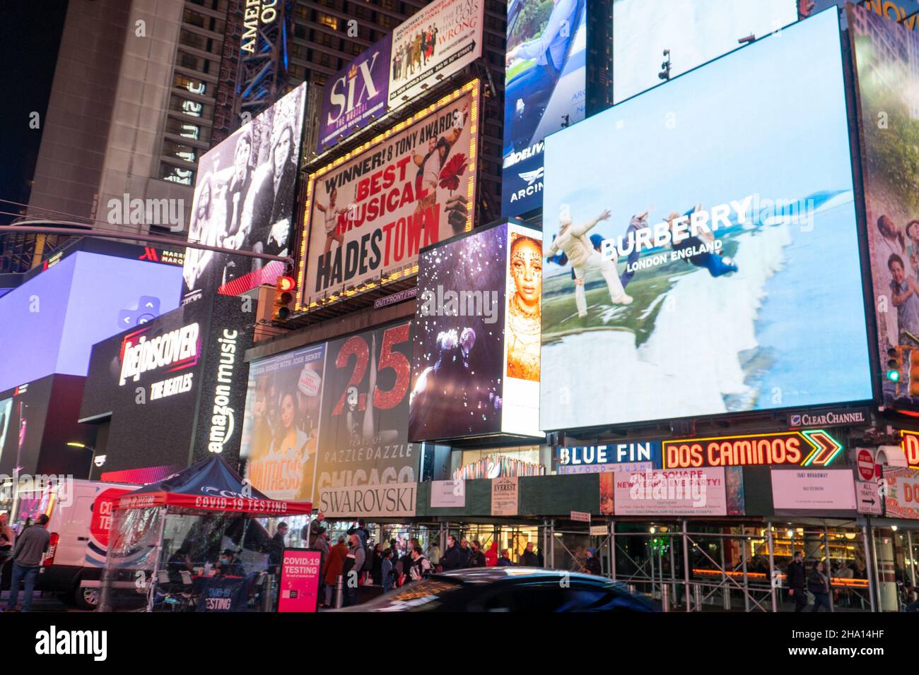 New York City Times Square Digital Advertising Stock Photo - Alamy