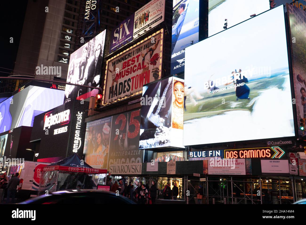 Times Square Billboard's Stock Photo - Alamy