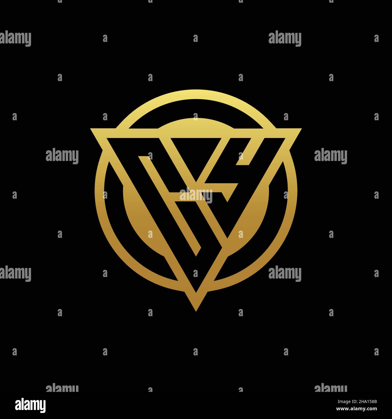 CY logo monogram with triangle shape and circle rounded style isolated ...