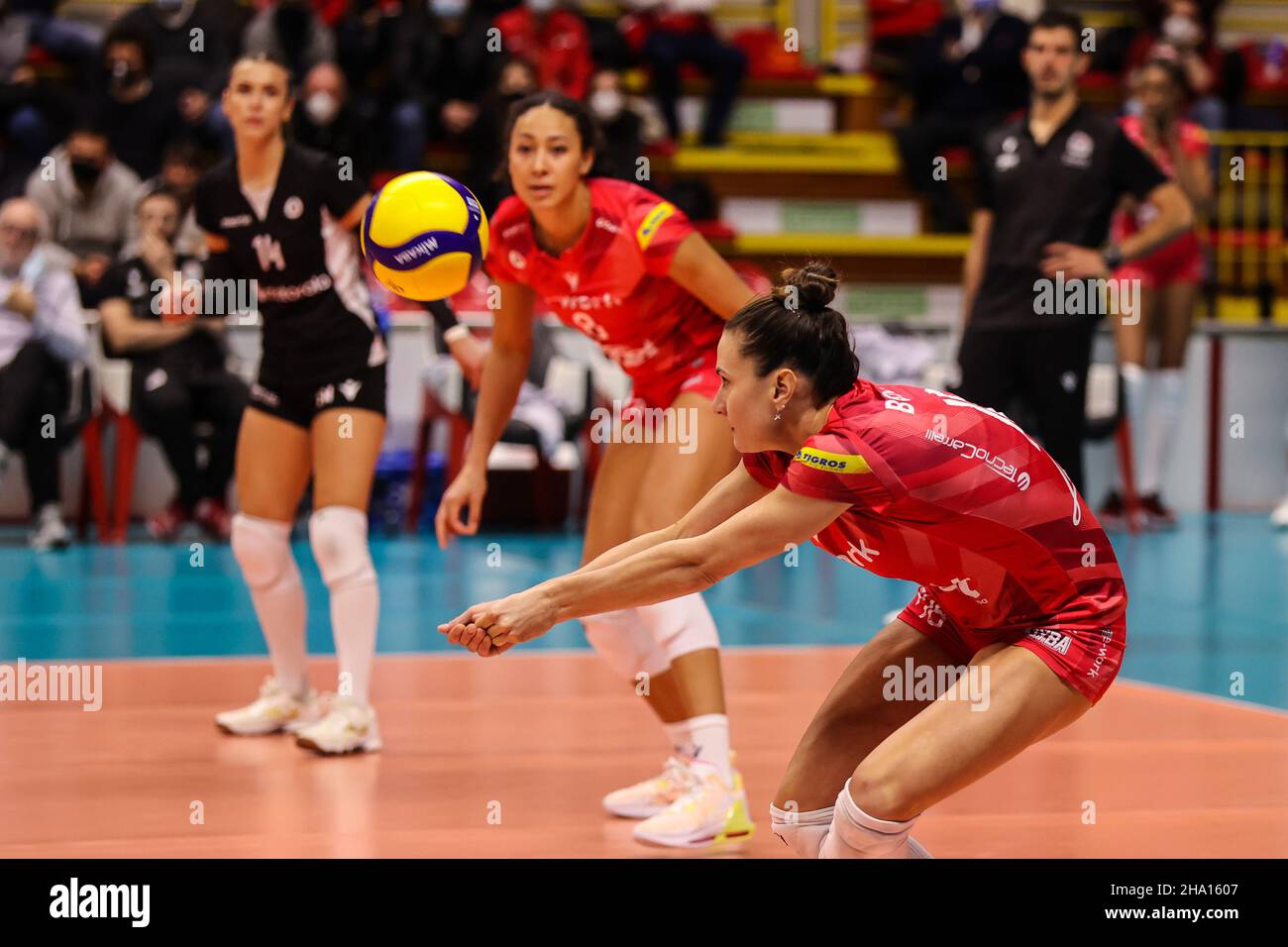 Lucia Bosetti #16 of UYBA Unet E-Work Busto Arsizio in action during ...