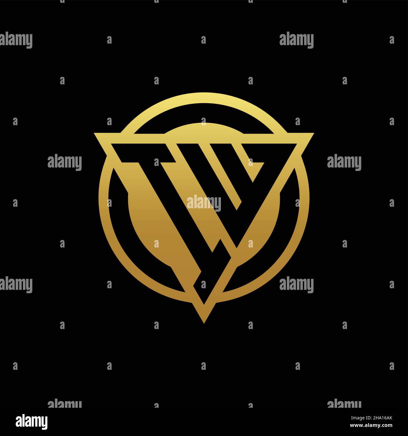 IW logo monogram with triangle shape and circle rounded style isolated ... IW logo monogram with triangle shape and circle rounded style isolated ...