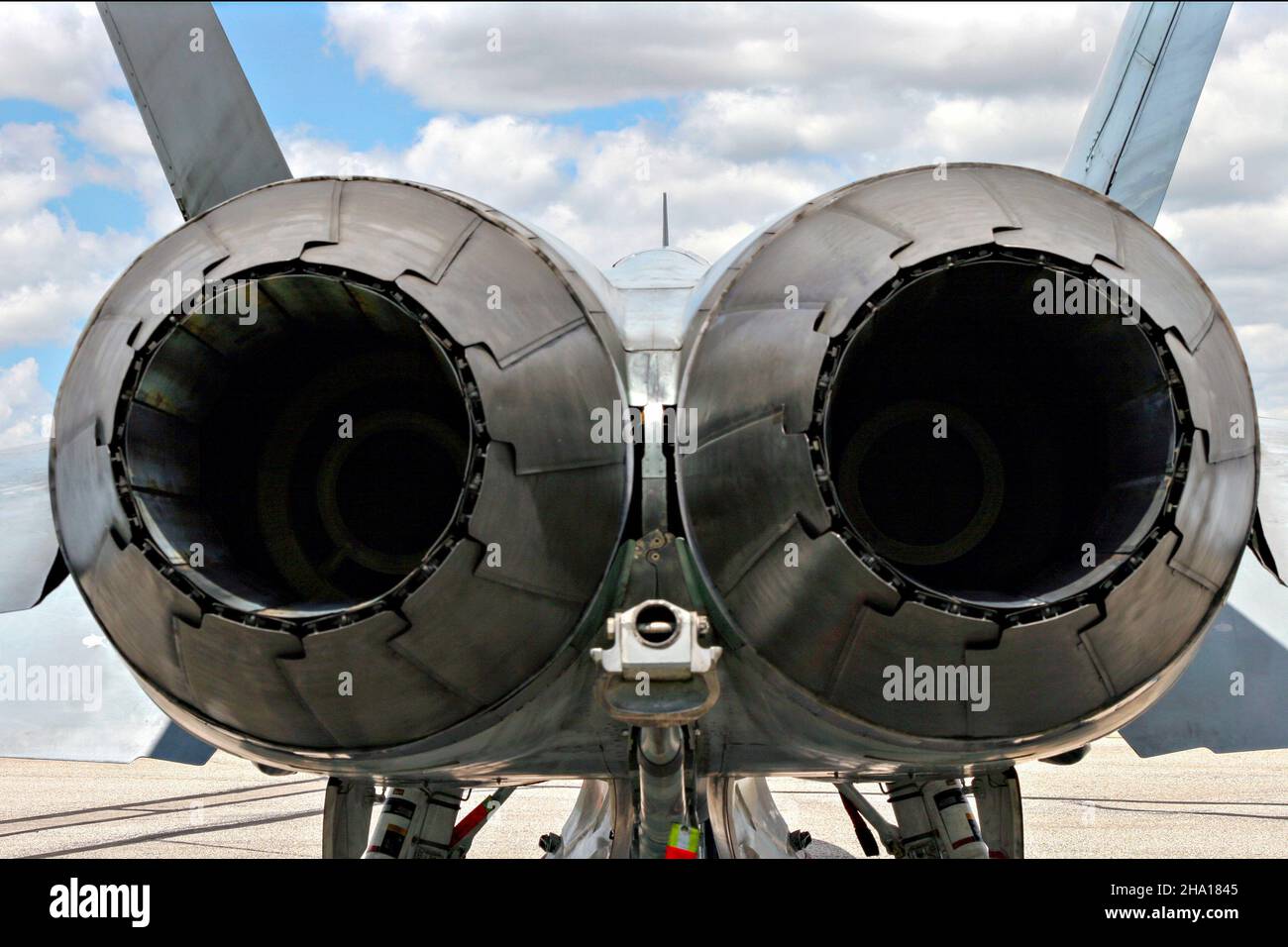 The business end (jet engines) of a Royal Canadian Air Force (RCAF) CF ...