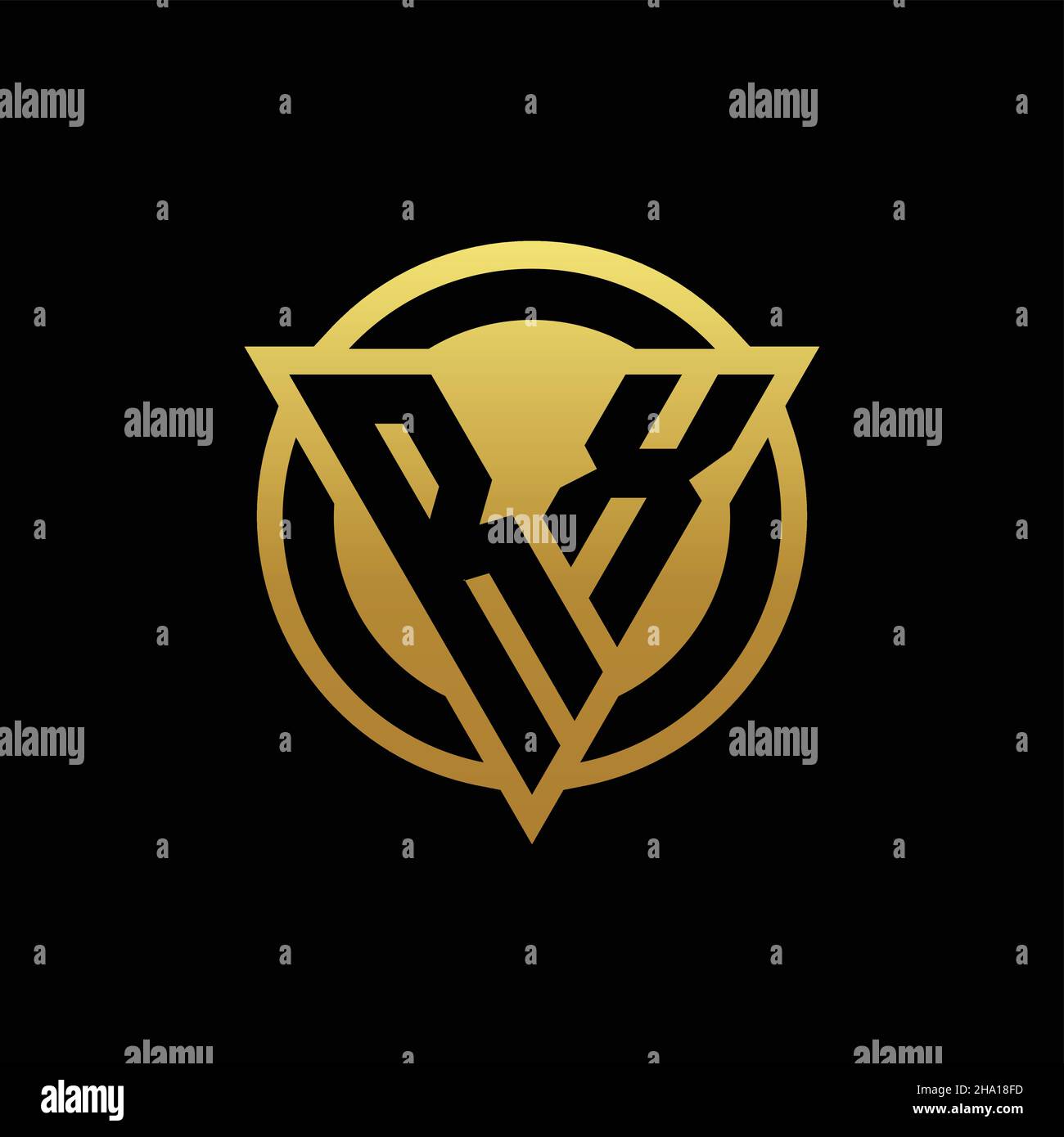 RX logo monogram with triangle shape and circle rounded style isolated ...