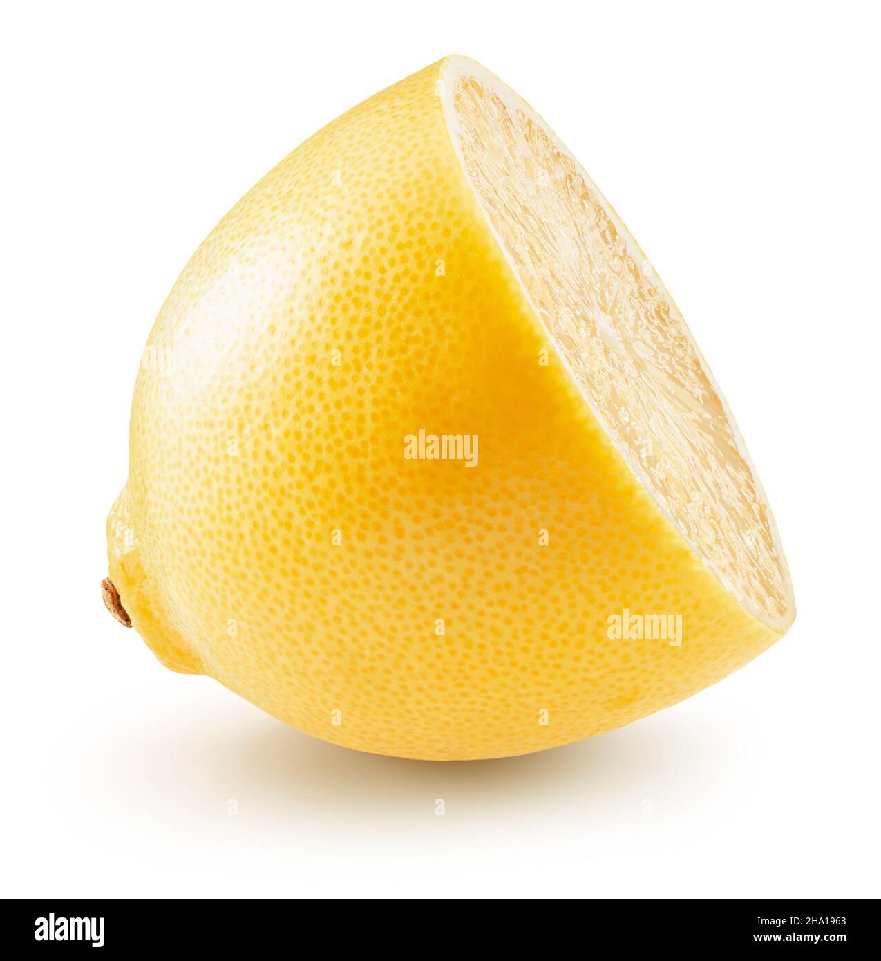 half of lemon isolated on a white background Stock Photo - Alamy