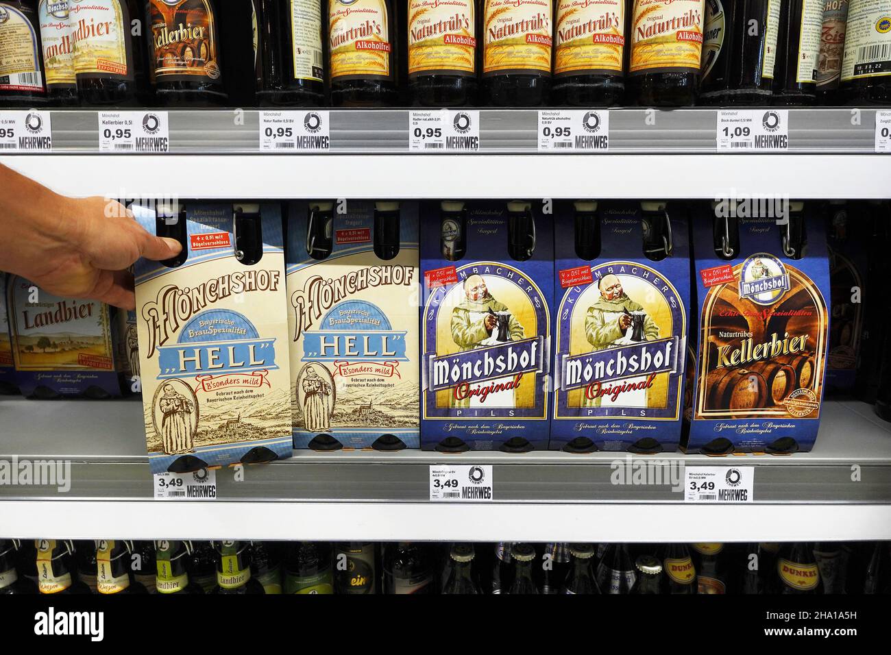 Special beer in a shop Stock Photo - Alamy