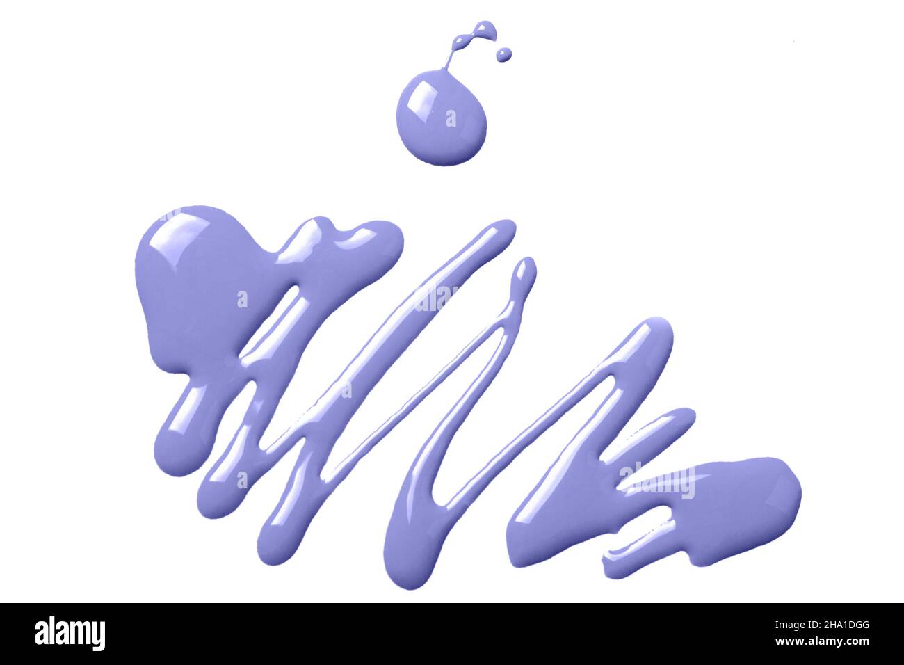 Splash of nail polish isolated on white background Stock Photo - Alamy