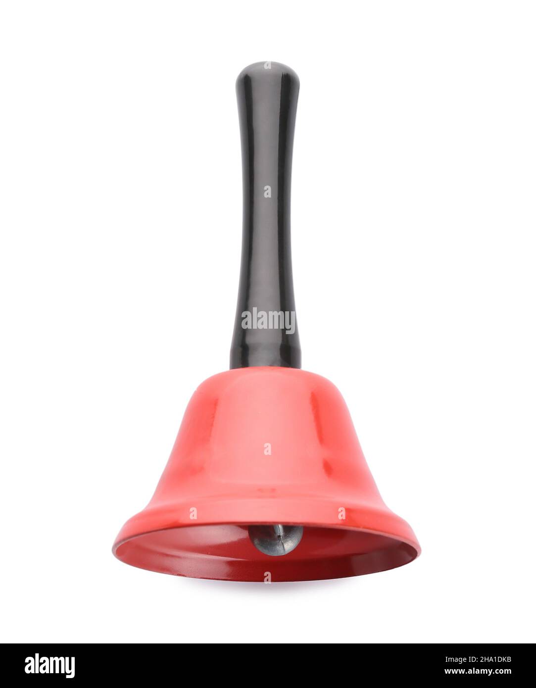 Red Christmas bell isolated on white background Stock Photo - Alamy