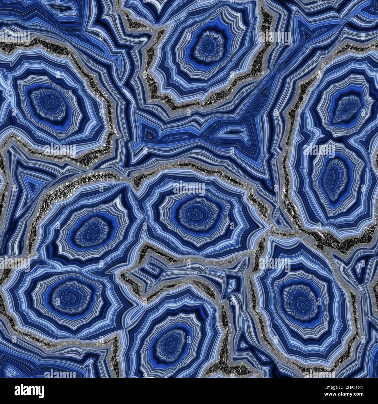 Seamless banded agate geode marble rock with gray stone edge surface ...