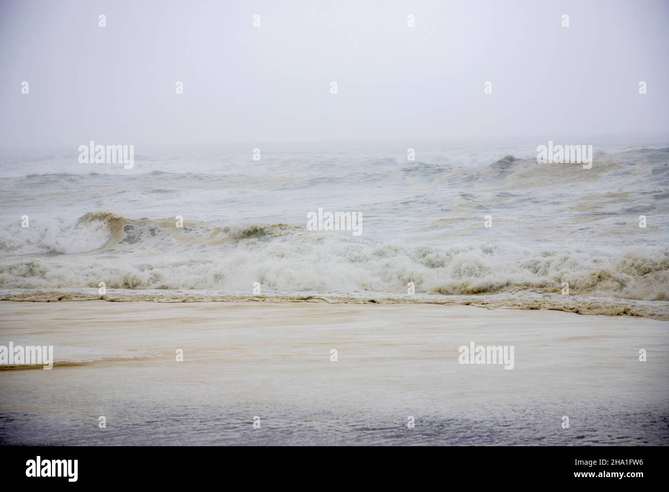 The waves on the Pacific coast churn after a "bomb cyclone" blew ...