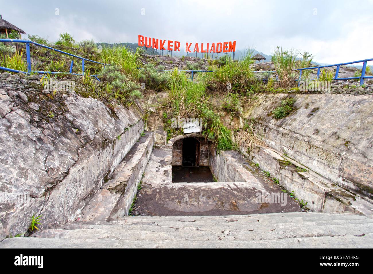 The Kaliadem Bunker on the flanks of Mount Merap in Central Javai where ...