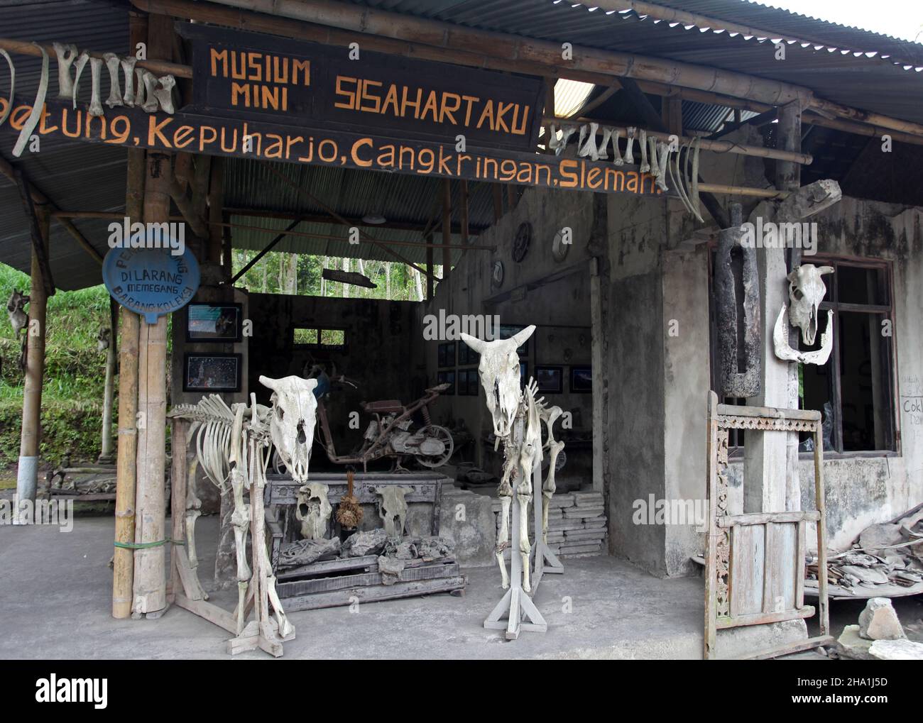 The Museum Mini Sisa Hartaku on the slopes of Mount Merapi near ...
