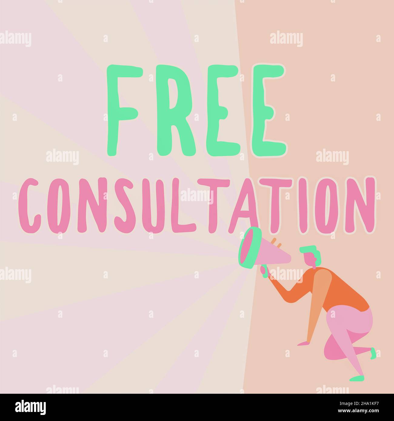 Sign displaying Free Consultation. Concept meaning Giving medical and ...