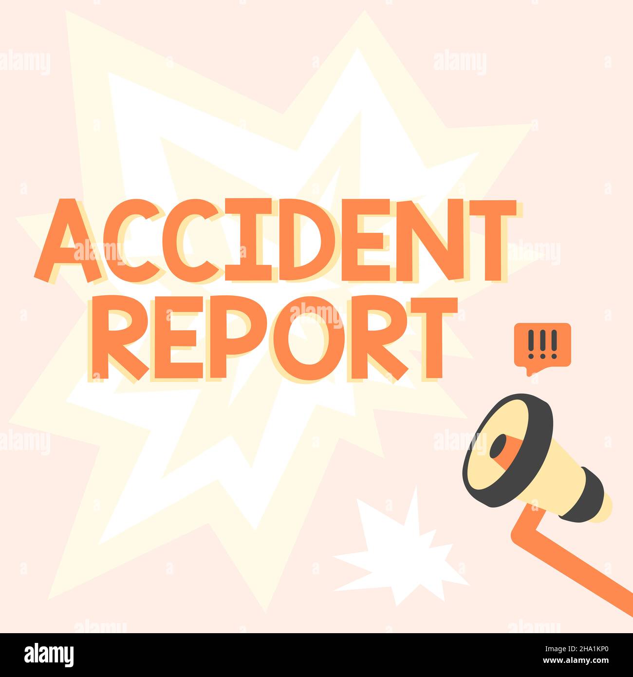 Sign displaying Accident Report. Business showcase A form that is ...