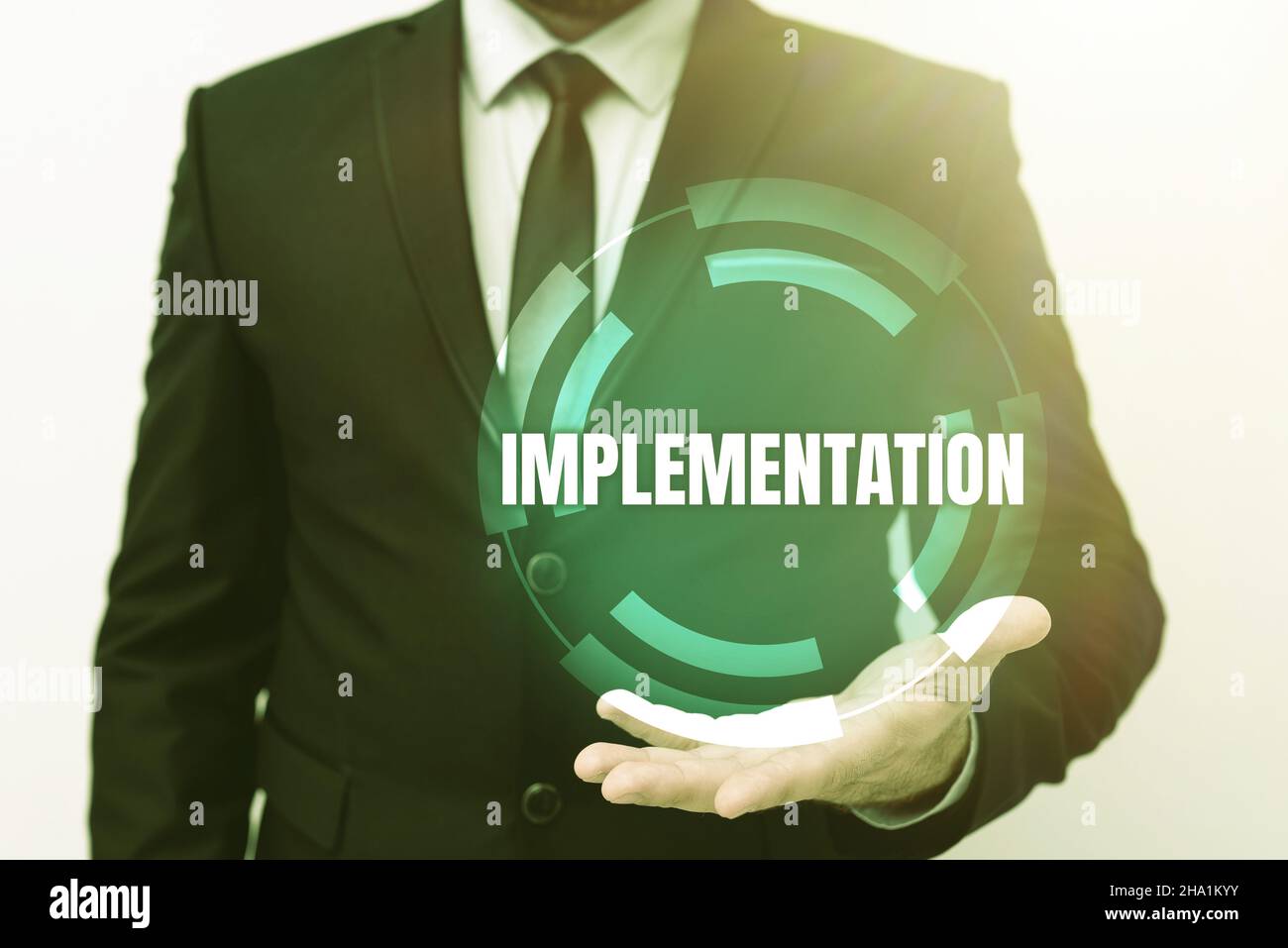 Text showing inspiration Implementation. Business approach The process ...