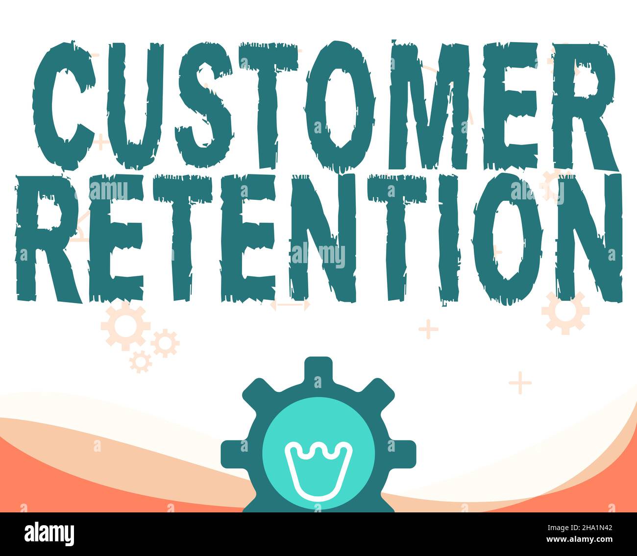 Sign displaying Customer Retention. Business showcase Keeping loyal ...