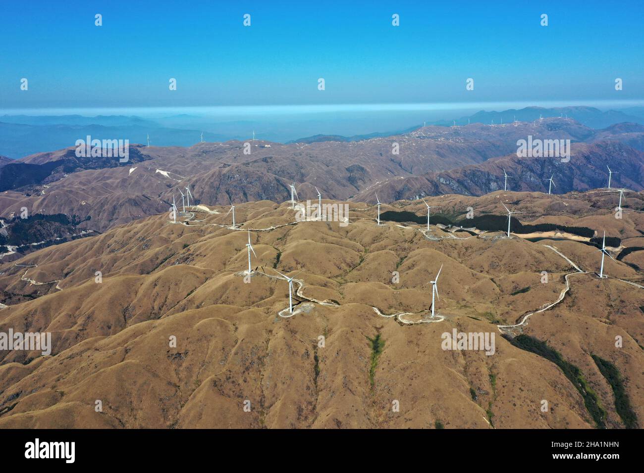 GUILIN, CHINA - DECEMBER 5, 2021 - Aerial photo taken on Dec. 5, 2021 ...