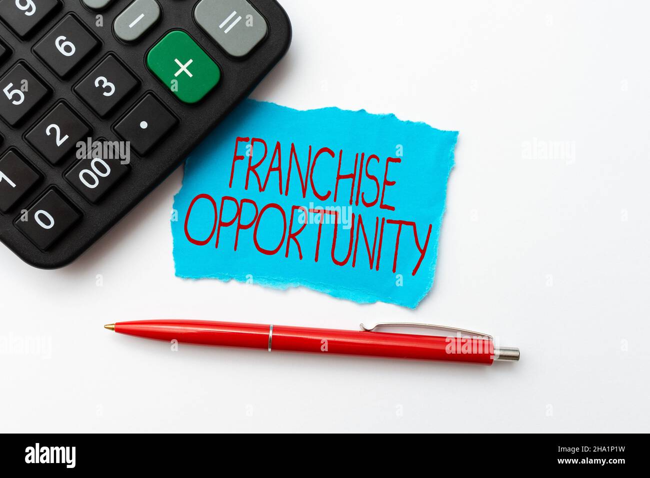 Hand writing sign Franchise Opportunity. Business concept Business ...