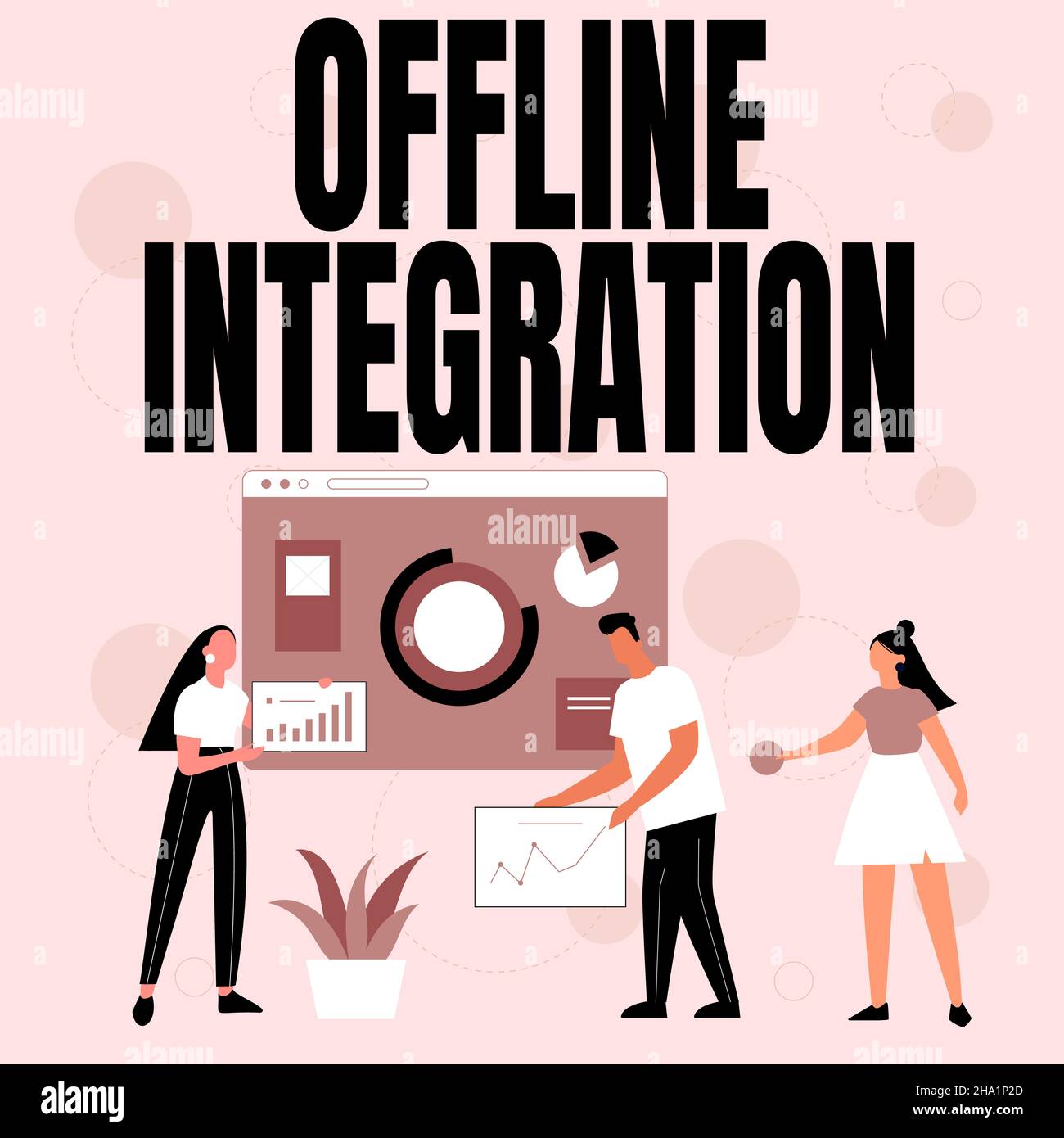 Inspiration showing sign Offline Integration. Internet Concept First ...