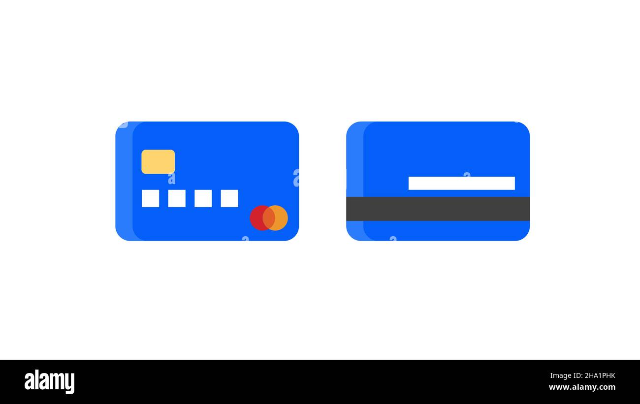 illustration of credit or debit card. bank payment Stock Vector Image ...